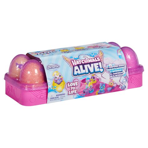Hatchimals Alive Egg Carton Toy With 5 Mini Figures In Self Hatching