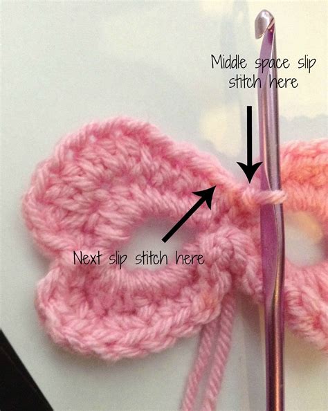 Rebel Skein Crochet Hearts Hair Bow