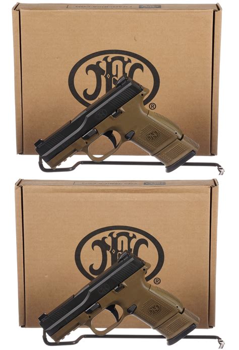 Two Fn Fns 9c Semi Automatic Pistols With Boxes Rock Island Auction