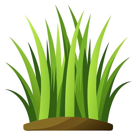 A Stack Of Fresh Green Grass On A White Background Generative Ai