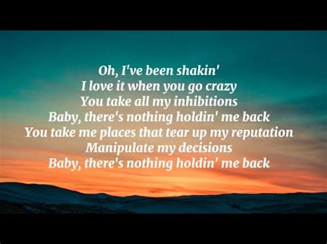 Shawn Mendes Theres Nothing Holding Me Back Lyrics 🎤 Youtube