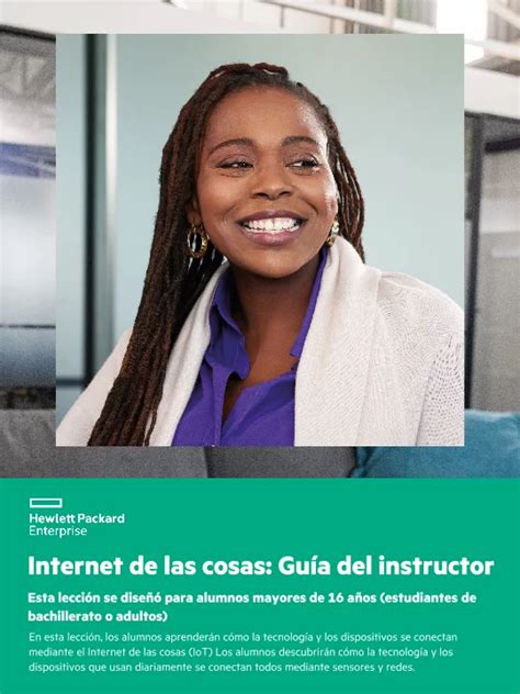 Hpe Internet Of Things Lesson Plan Ages 16