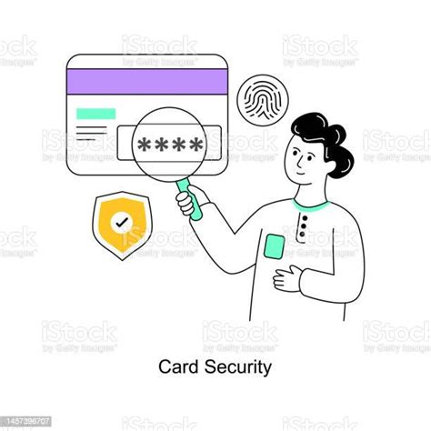 카드 보안 플랫 스타일 디자인 벡터 그림입니다 스톡 일러스트레이션 개념에 대한 스톡 벡터 아트 및 기타 이미지 개념 금융 데이터 Istock
