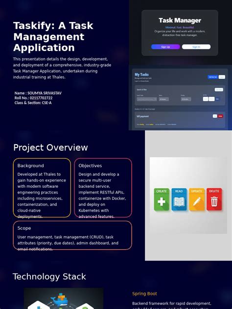 Taskify A Task Management Application 1 Read Only Pdf Databases