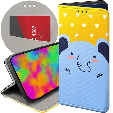 ETUI Z KLAPKĄ DO SAMSUNG GALAXY A G A G WZORY SŁOŃ SŁONIE SŁONIKI Samsung Electronics