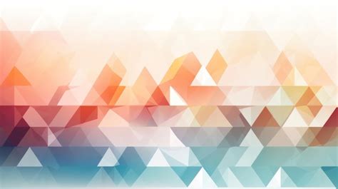 Premium Ai Image A Vibrant Geometric Pattern Made Up Of Overlapping Triangles Generative Ai