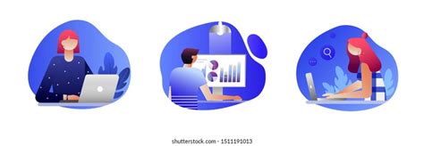 People Work Interacting Graphs Devices Data Stock Illustration 1511191013 Shutterstock