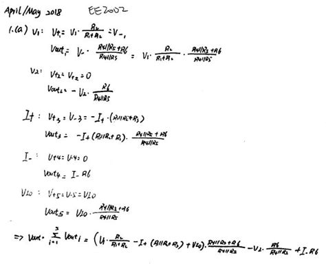 Ee2002 Analog Electronics Ntu Eee Lecture Recordings Notes Assignments Past Year Paper