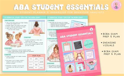Aba Student Essentials Student Planner And Organizer For Behavior