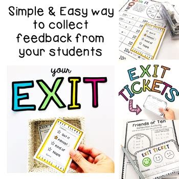 Exit Tickets Exit Slip Templates Generic By Rainbow Sky Creations