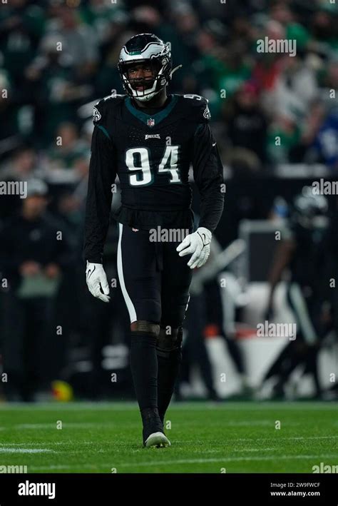 Philadelphia Eagles Josh Sweat In Action During An Nfl Football Game