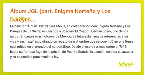 Significado De La Canción Álbum Jgl Part Enigma Norteño Y Los Dareyes