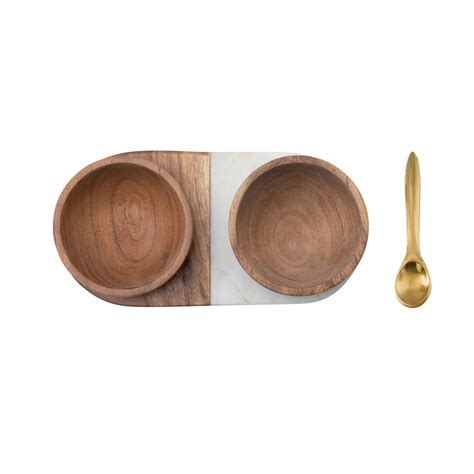 Twin Bowls Serving Set With Spoon The Pep Line