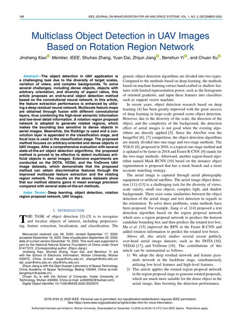 Pdf Multi Class Object Detection In Uav Images Based On Rotation