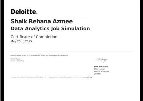 Deloitte Virtualinternship Dataanalytics Forensictechnology Forage