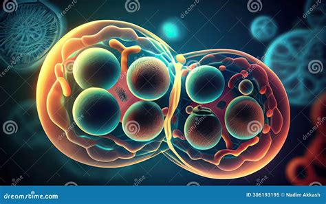 Human Cell Vision Microscope Cellular Therapy 3d Illustration Science