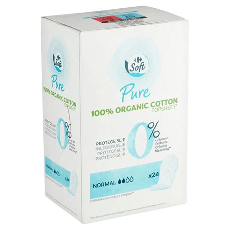 Carrefour Soft Pure Protège Slip Normal 24 Pièces 05629770