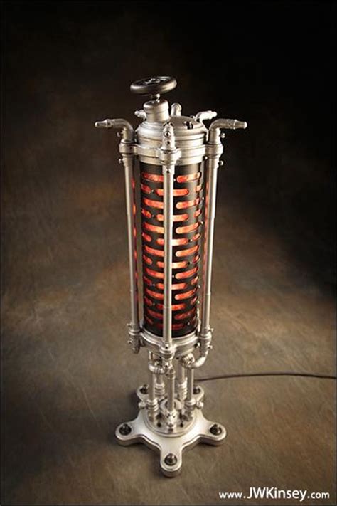 The Colchester Table Lamp A Handcrafted Dieselpunk Accent Light In