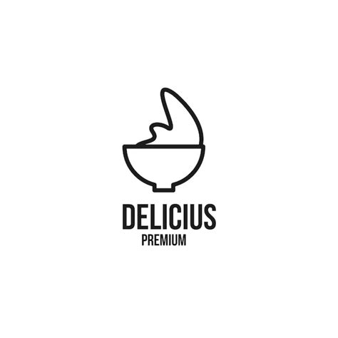 Premium Vector Soup Logo Design Concept Vector Illustration Symbol Icon