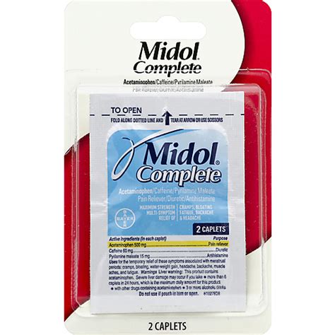 Midol Complete Caplets Shop Sun Fresh