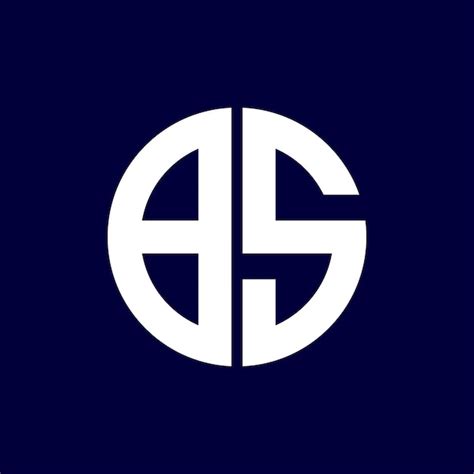 Premium Vector Modern Bs Circle Logo Design