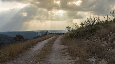 Storm Brewing On The Horizon In Texas Hill Country Stock Photo Image
