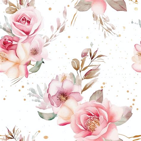 Premium Vector Seamless Flower Pattern
