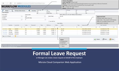 Sales Timesheet Module Formal Leave Request Knowledge Base