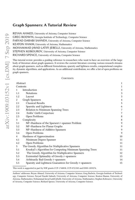 graph spanners a tutorial review deepai