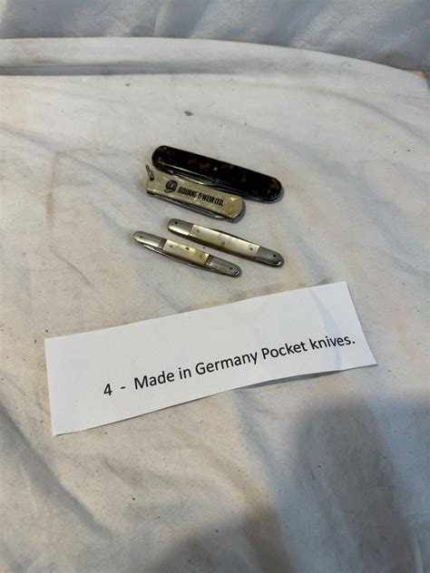 4 Made In Germany Pocket Knives