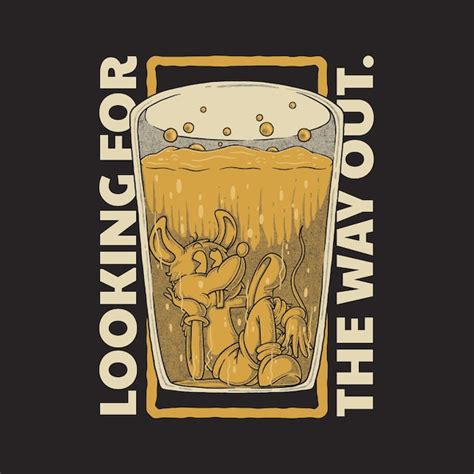 Premium Vector Retro Cartoon Emblem Of Mouse Inside The Glass