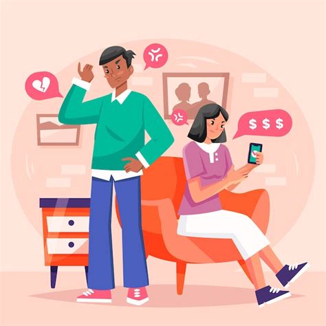 Free Vector Hand Drawn Divorce Illustration