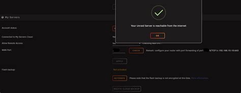 Unable To Get Remote Access To Show Up On My Servers Webpage Connect Plugin Support Unraid