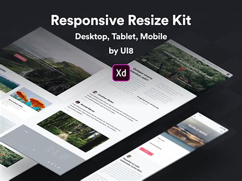 Responsive Resize Free Ui Kit By Ui8 ~ Epicpxls