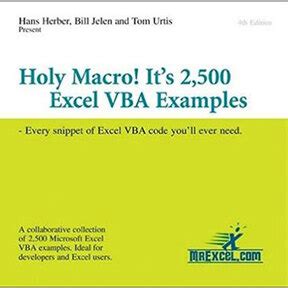 Excel VBA Examples MrExcel Products MrExcel Publishing