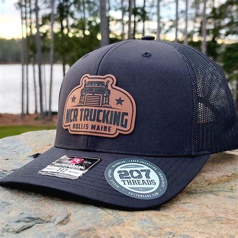 Custom Trucking Hat Trucker Business Leather Patch Hat T For