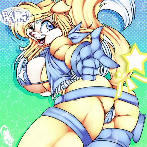 Rule 34 Anthro Ass Blonde Hair Blue Eyes Clothed Clothing Crystal For
