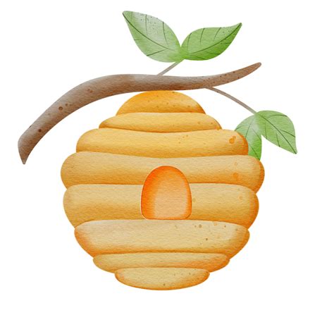 Illustration Of Cute Honeycomb 30815870 Png