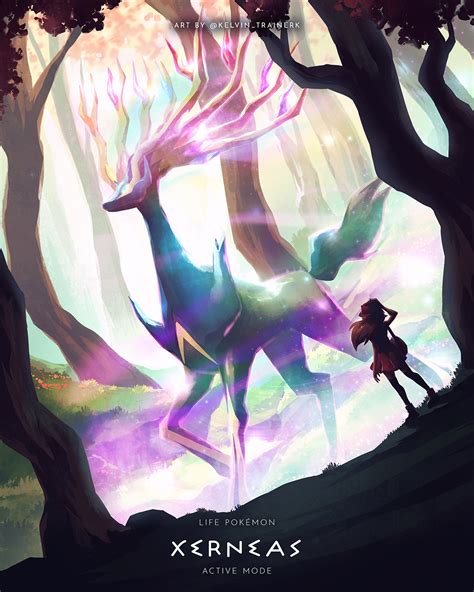 Serena And Xerneas Pokemon And More Drawn By Kelvin Trainerk Danbooru