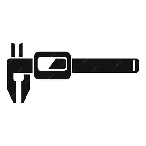 Premium Vector Classic Digital Micrometer Icon Simple Vector Scale