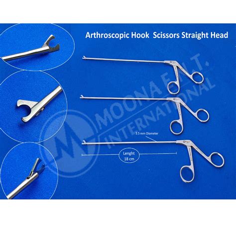 Arthroscopic Hook Scissors Straight Moona Ent Instruments