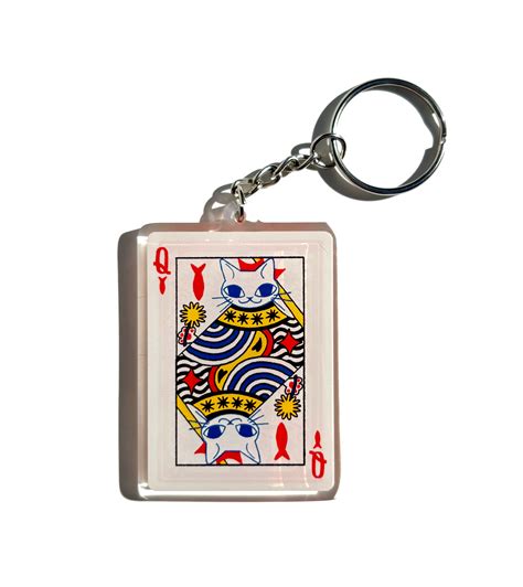 Playing Card Keychain Kelly Pringle Art