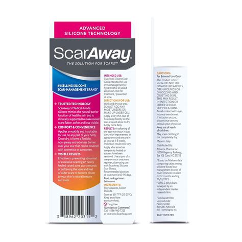 Scaraway Acne Scar Treatment Gel Medical Grade Silicone For Keloid
