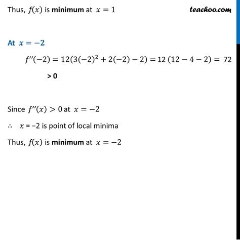 Example Find Local Maximum And Local Minimum Values