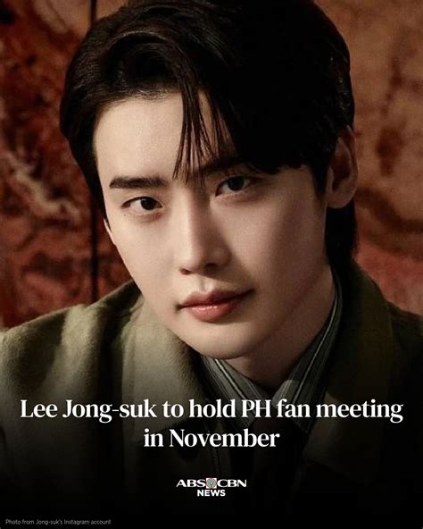Abs Cbn News Lee Jong Suk Is Returning To The Facebook
