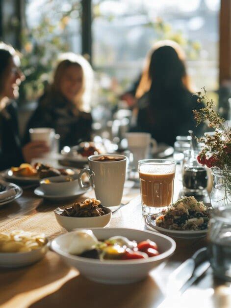 Cafe Breakfast Premium Ai Generated Image