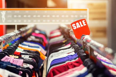 Retail Clothes Store Clearance Garment Shop With Various Bright Youth