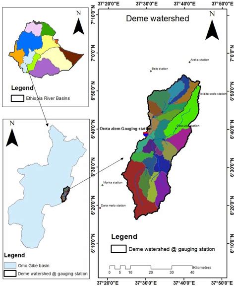 Location Map Of The Deme Watershed Meteorological And Stream Flow