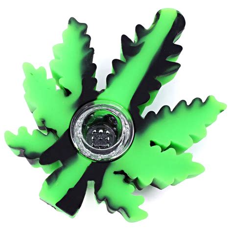 Silicone Weed Leaf Pipe 4