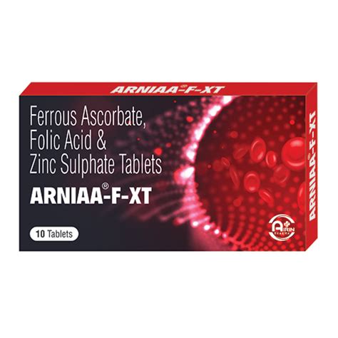 Ferrous Ascorbate Folic Acid And Zinc Sulphate Tablet Nutrient Rich